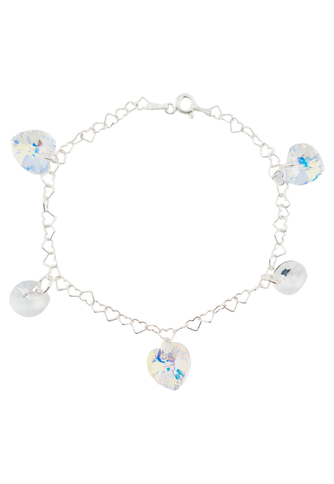 Pulsera Romance Plata Italiana 925 y Cristales Swarovski® - Aurora Bor ...